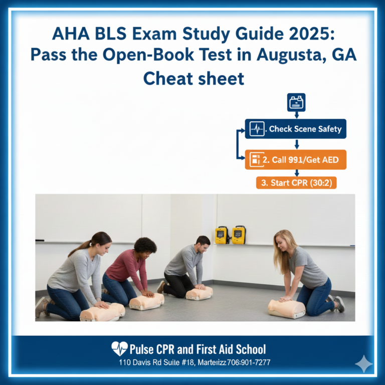 AHA BLS Exam Study Guide 2025 | Pass the Open-Book Test