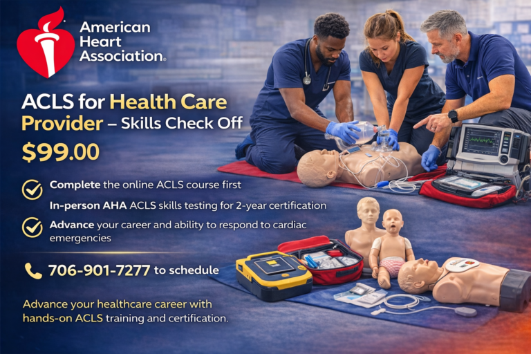 CPR Classes Augusta GA | AHA BLS, ACLS & First Aid